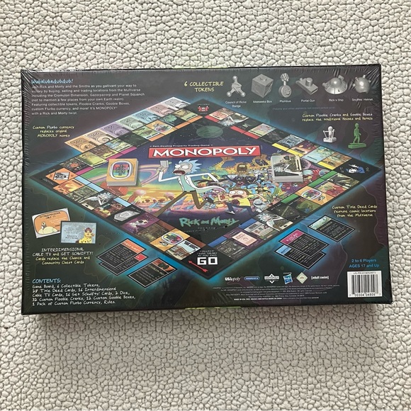 USAopoly | Toys | Monopoly Rick And Morty Board Game Based On The Hit Adult Swim Series | Poshmark